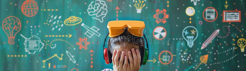 Education Reimagined Learning in the Digital Age Stock Illustration ...