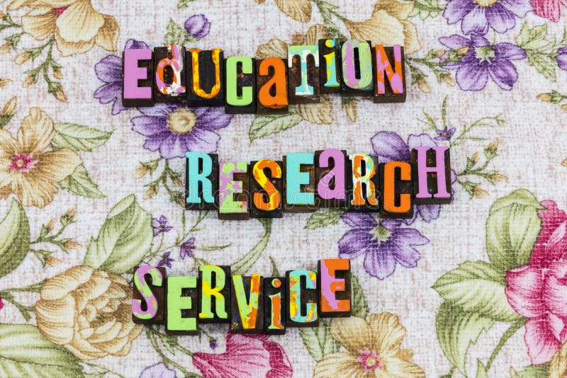 Education Research Service Development Stock Photo - Image of letter ...