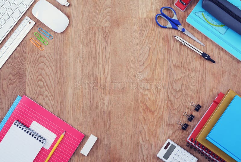 Education and School Hero Header Stock Image - Image of stationery ...