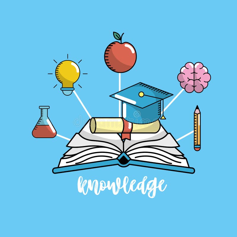 Education School Knowledge and Utensils Design Stock Vector ...