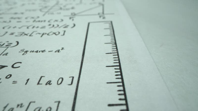 Education in School. Mathematic Formula. Close-up of S Drawing Lines on ...