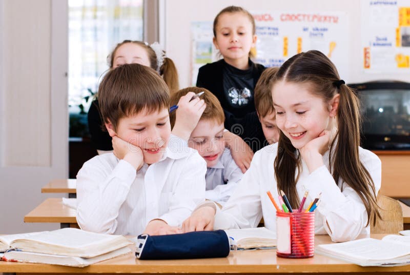 Education - School Students at the Class Stock Image - Image of girls ...