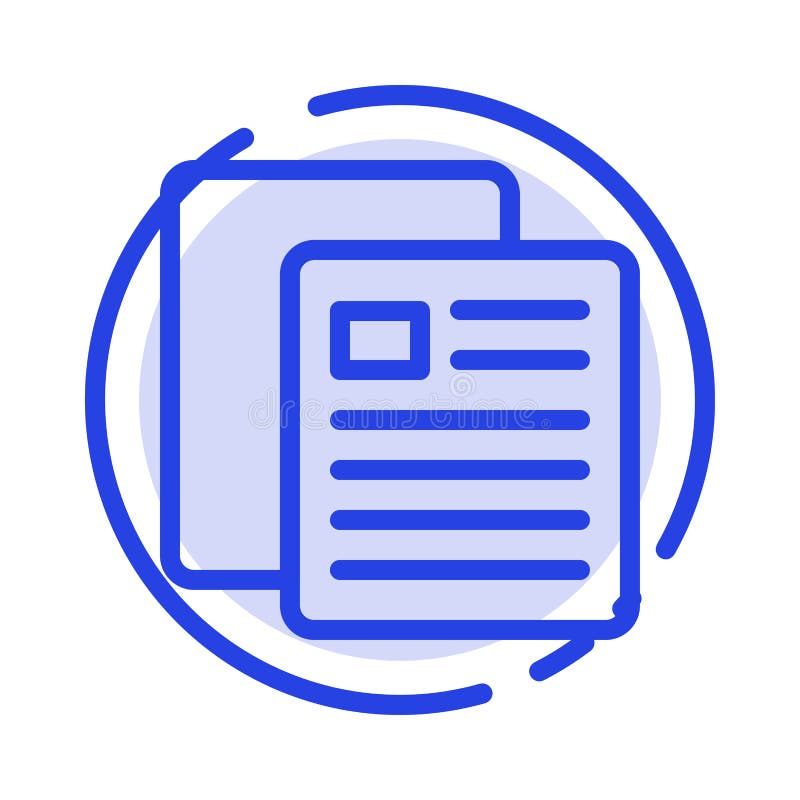 Education, School, Test, School Blue Dotted Line Line Icon Stock Vector ...