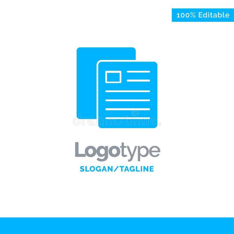 Education, School, Test, School Blue Solid Logo Template. Place for ...