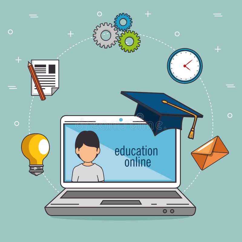 Education School University E-learning Concept Stock Vector ... Education School University E-learning Concept Stock Vector ...