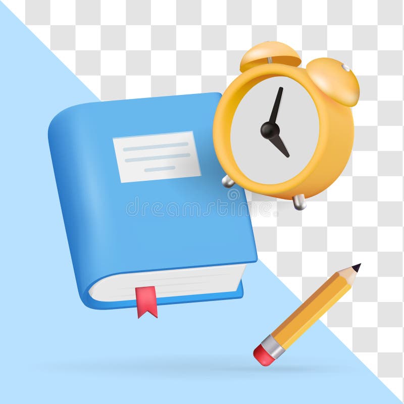 Education, School Vector Icon Set with Book, Alarm Clock, Pencil ...