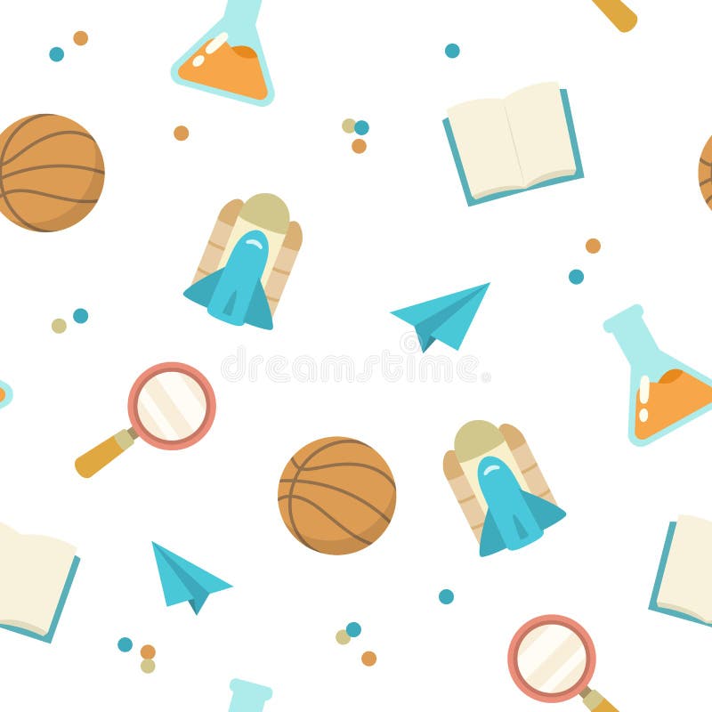 Education Seamless Pattern.School Pattern Vector Stock Vector ...