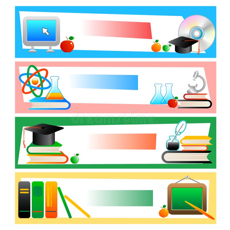 Education - set of banners stock vector. Illustration of college - 30953972
