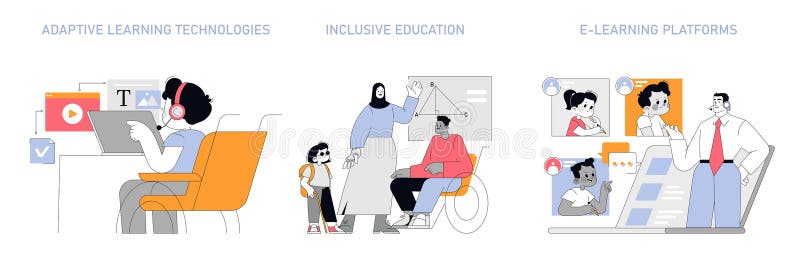 Education. Flat Vector Illustration Stock Vector - Illustration of ...