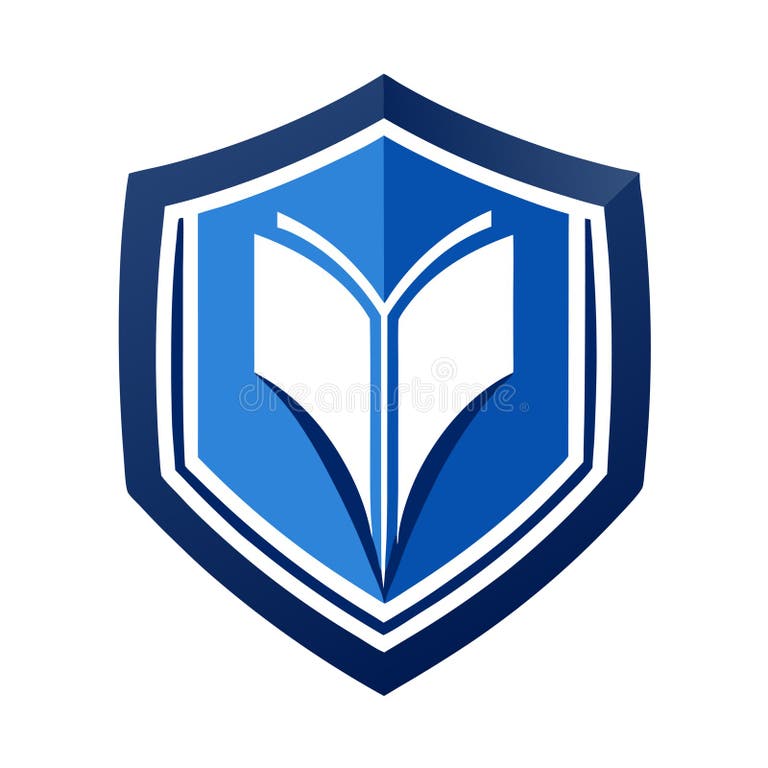 Education Shield Logo: Academic Knowledge, Learning, and Protection for ...