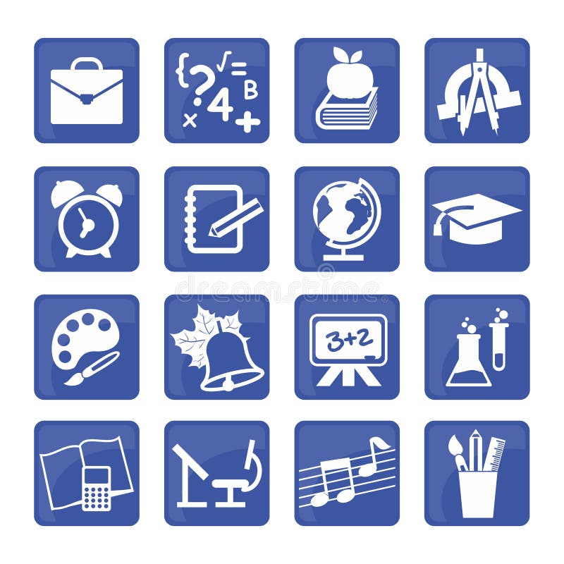 16 Education Signs. for Web Site Design and Mobile Apps Stock Vector ...