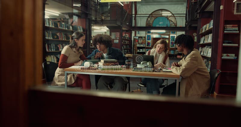 Education, Studying and Students in Library, Talk and Deadline for ...