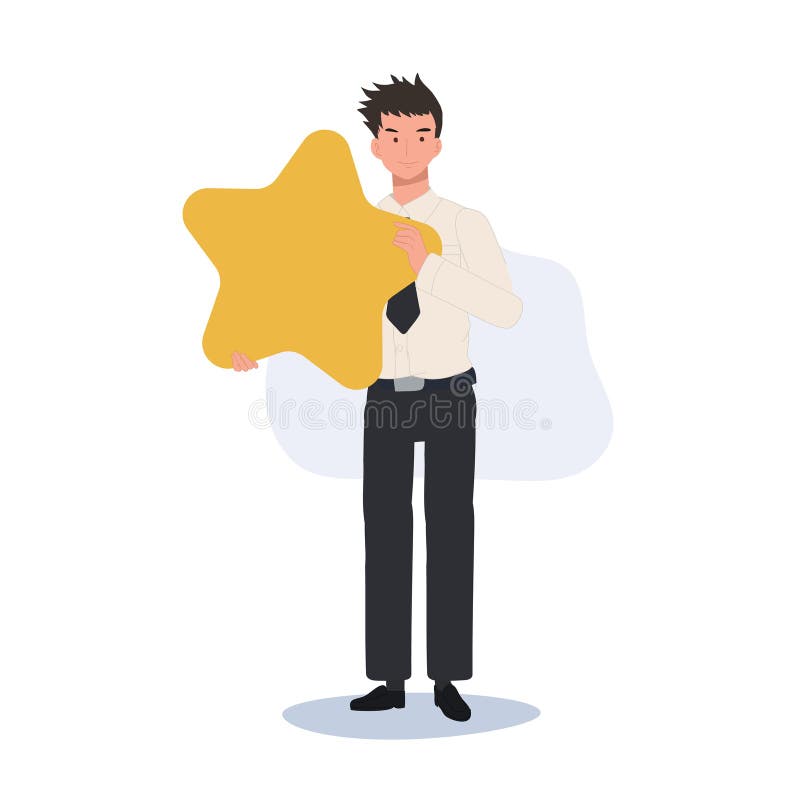 Education and Success Concept. Thai University Student Holding Big Star ...