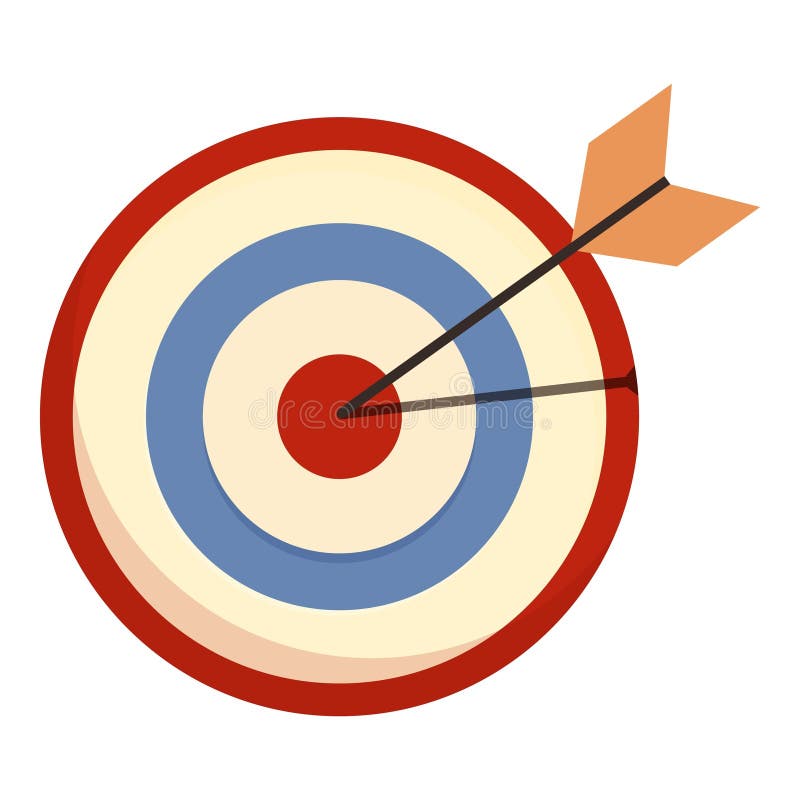 Education Target Logical Design Icon Cartoon Vector. Professional ...