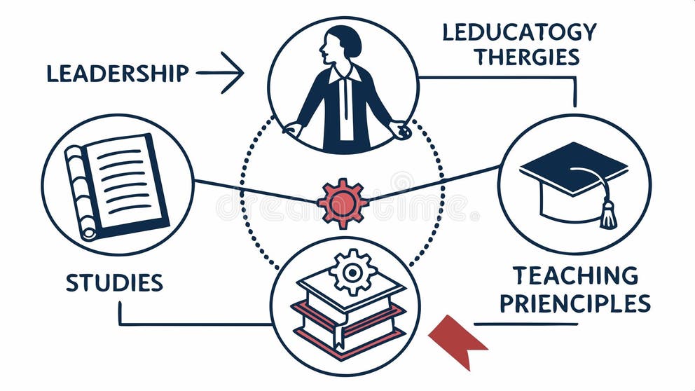 Education and Teaching Diagram, Learning Principles and Studies Vector ...