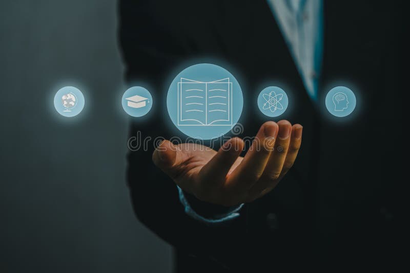 Education Technology Internet Webinar Online Icon Virtual Screen ...