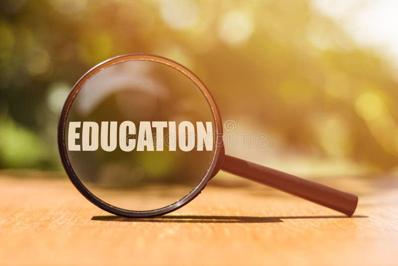 EDUCATION Text Written through a Magnifying Glass. Business Education ...