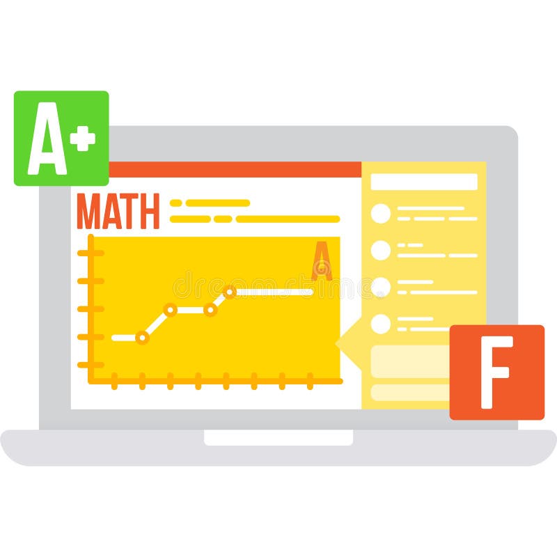 Education Timetable App Tracking Grade Icon Vector Stock Vector ...