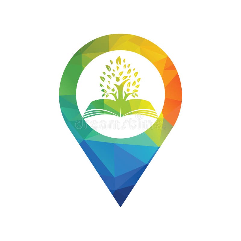 Education Tree Growth on Book Idea Vector Logo Stock Illustration ...
