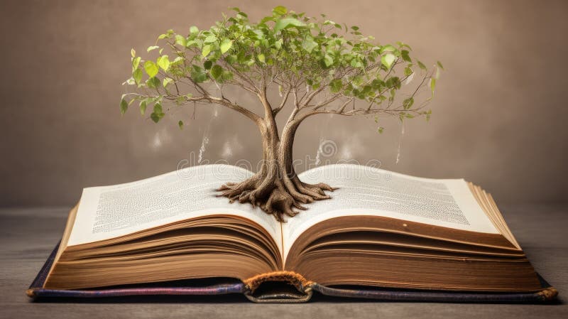 An Open Book from Which the Tree of Knowledge Grows, the Concept of the ...
