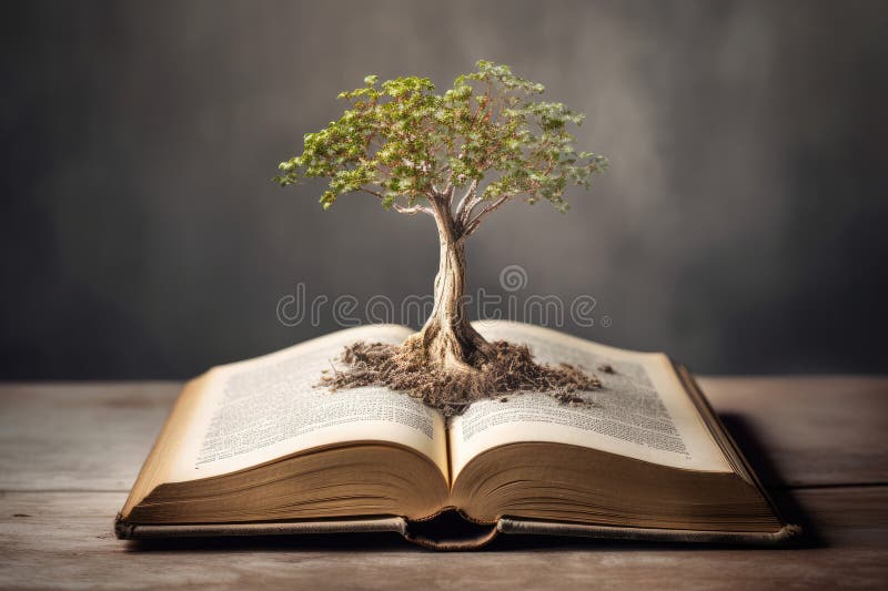 An Open Book from Which the Tree of Knowledge Grows, the Concept of the ...