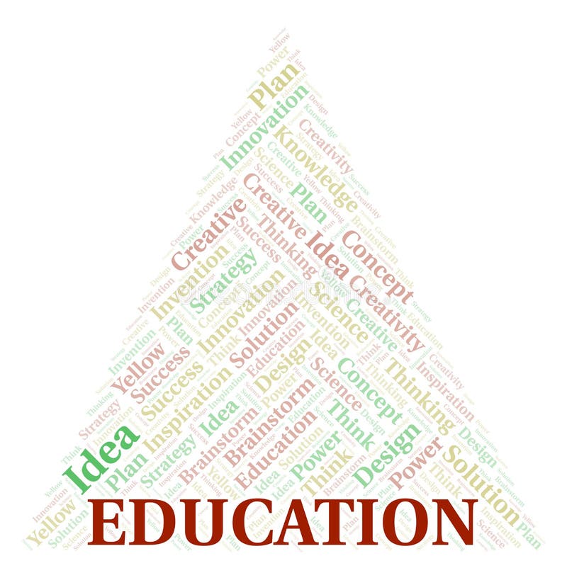 Education Typography Design. Stock Vector - Illustration of business ...