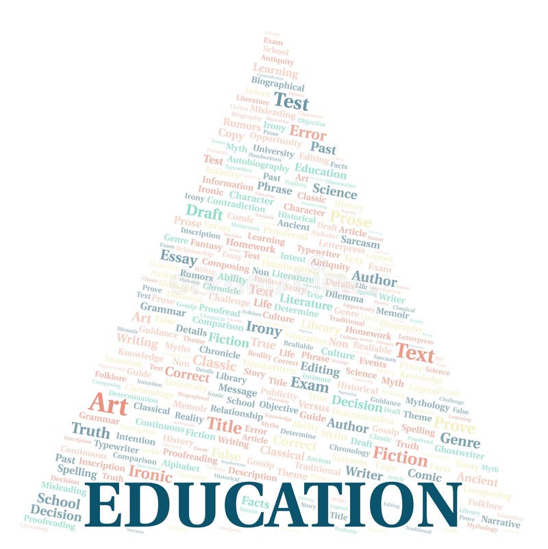 Education Typography Design. Stock Vector - Illustration of business ...