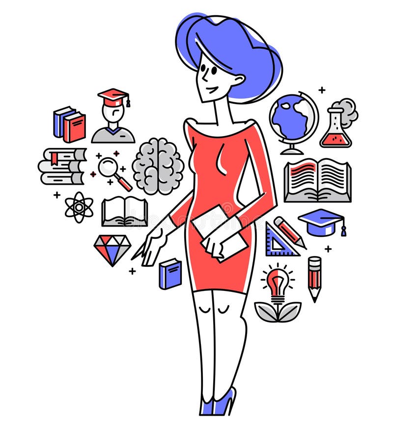 Education in University or Collage, Student is Doing Homework or ...