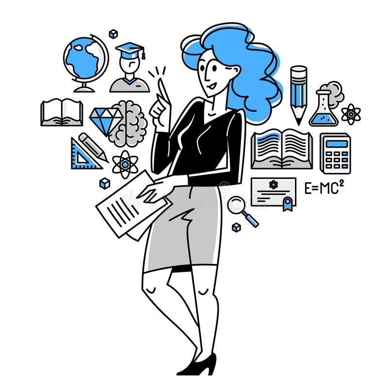 Education in University or Collage, Student is Doing Homework or ...