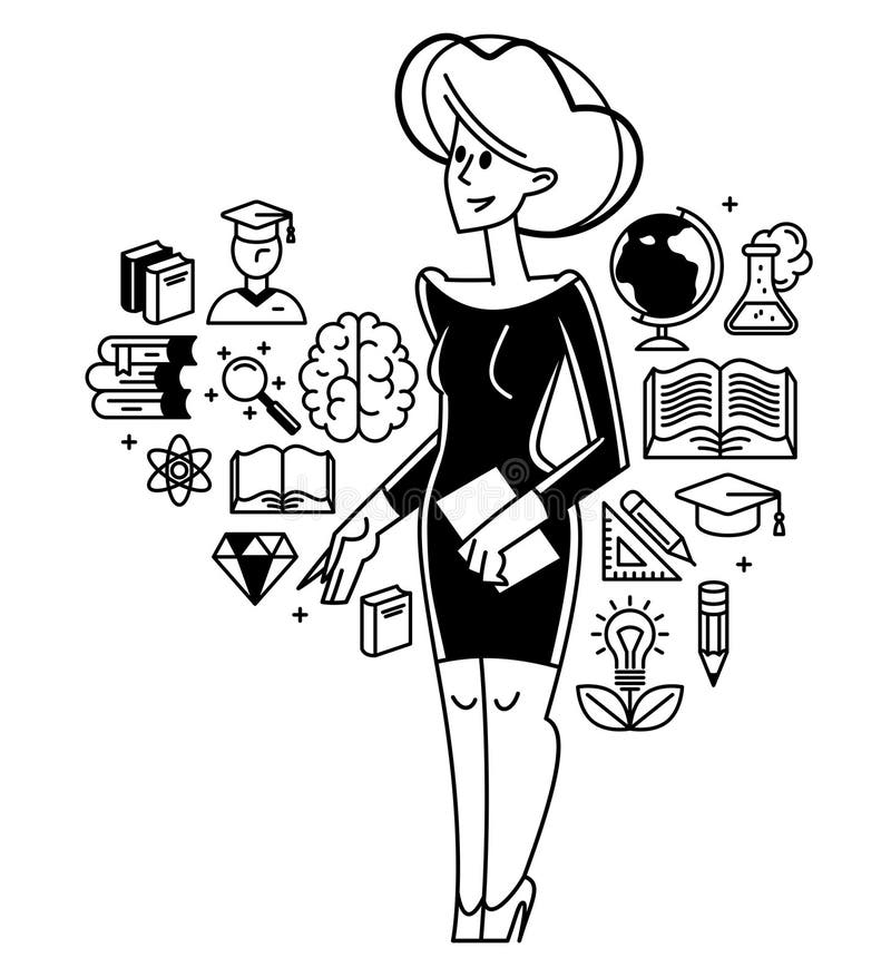 Education in University or Collage, Student is Doing Homework or ...