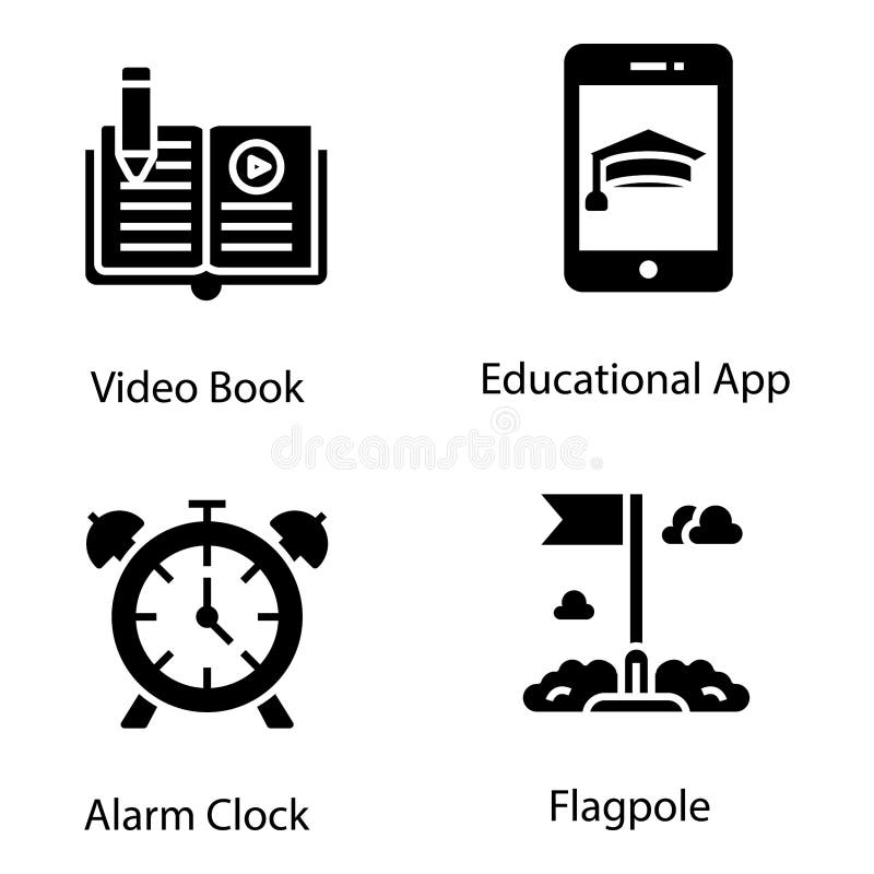 Education Vectors Pack stock vector. Illustration of virtual - 154137530