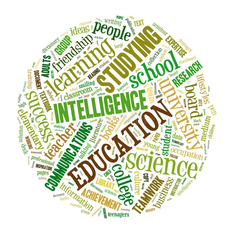 Education word cloud stock illustration. Illustration of learning ...