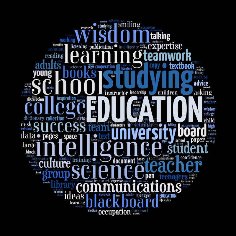 Education Word Cloud stock vector. Illustration of students - 19119234