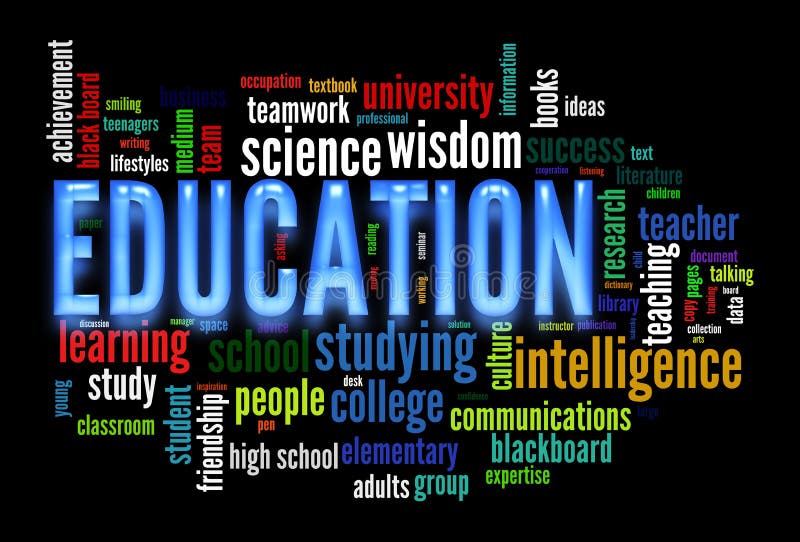 Education word cloud stock illustration. Illustration of sense - 96724226