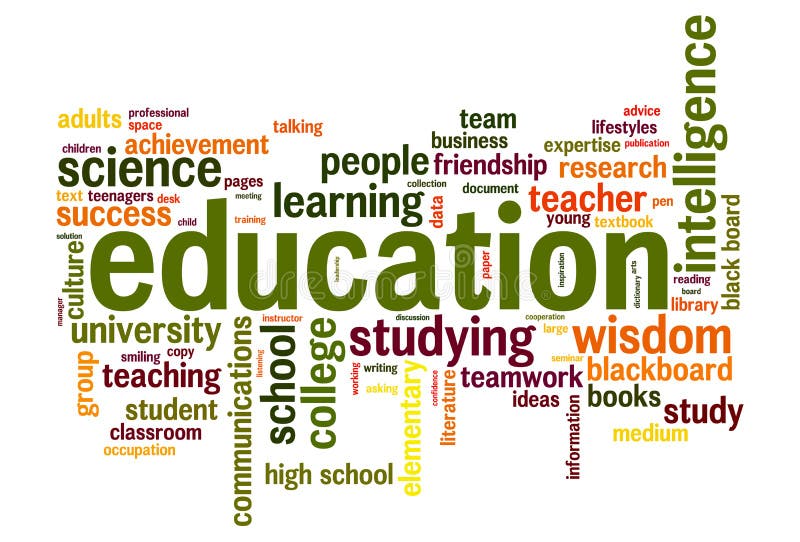 Education word cloud stock illustration. Illustration of sense - 96724226