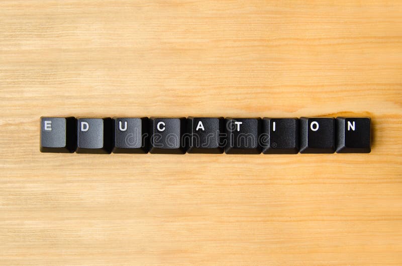 Education word stock photo. Image of buttons, text, tech - 96112600