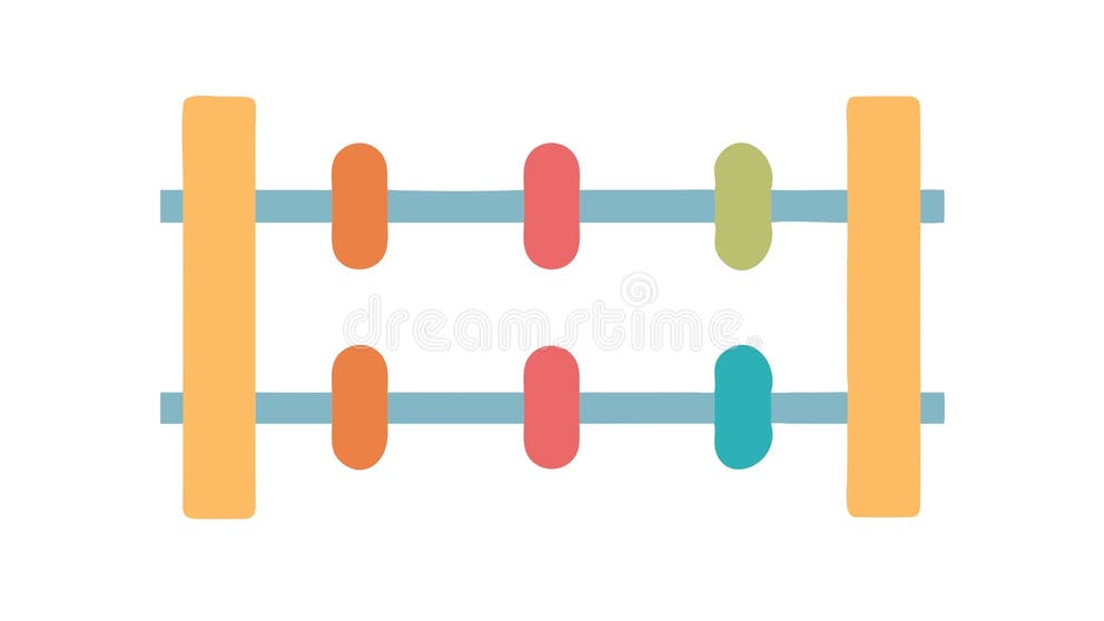 Educational Abacus Tool Vector Icon â€ Learning Counting, Vector Design ...