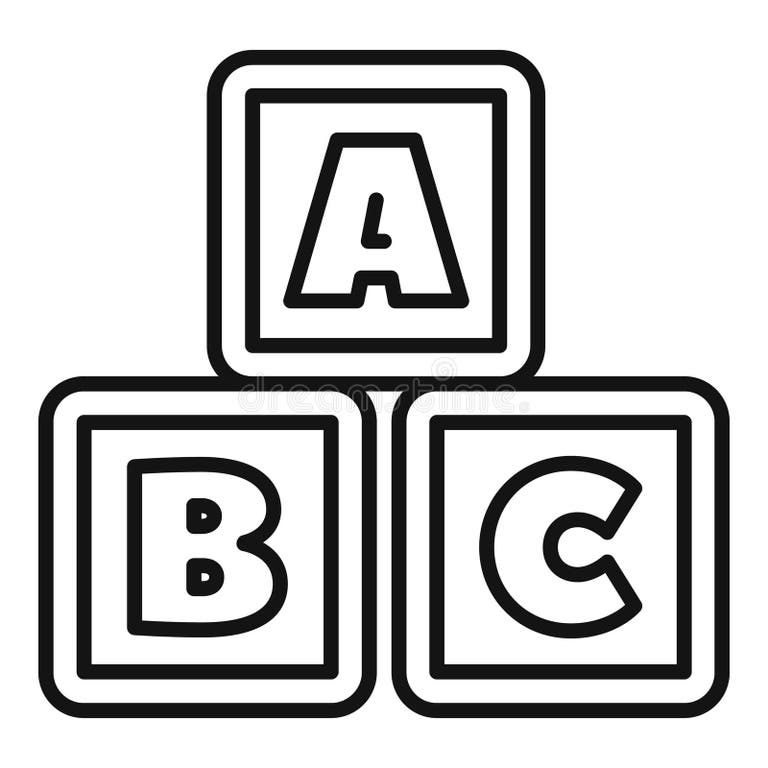 Educational Abc Alphabet Blocks for Children Stock Vector ...