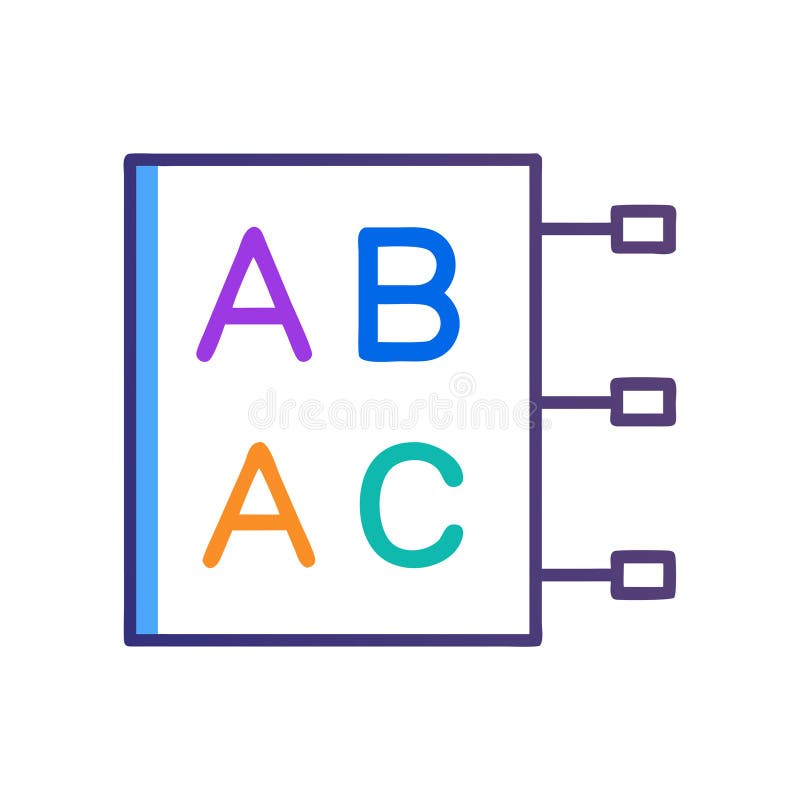 Educational Alphabet Chart Icon Stock Vector - Illustration of reading ...