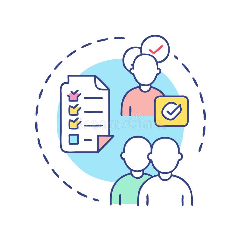 Educational Behavioral Assessment Icon Stock Vector - Illustration of ...