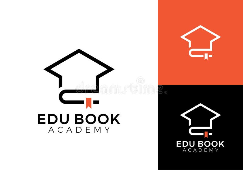 Educational Book Simple Line Art Logo Vector Design Stock Illustration ...