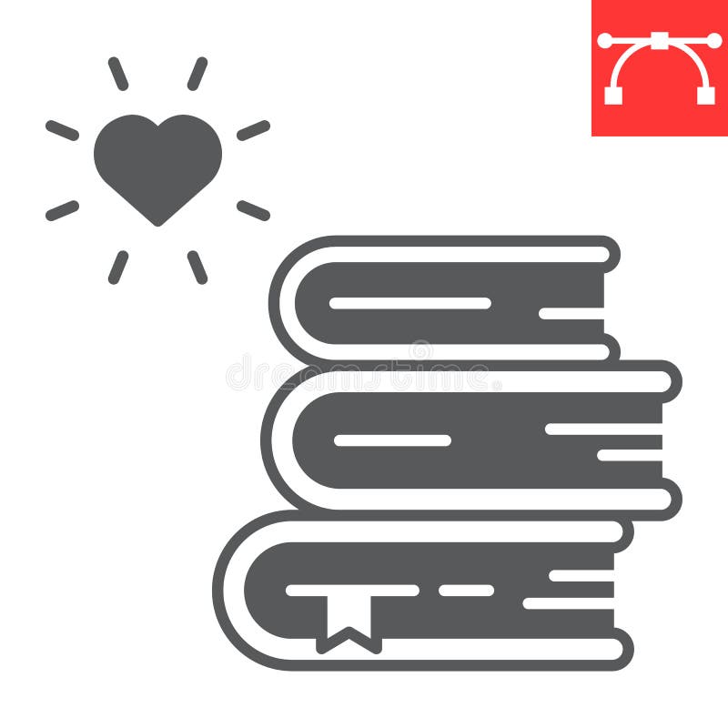 Educational Books Distribution Glyph Icon Stock Vector - Illustration ...