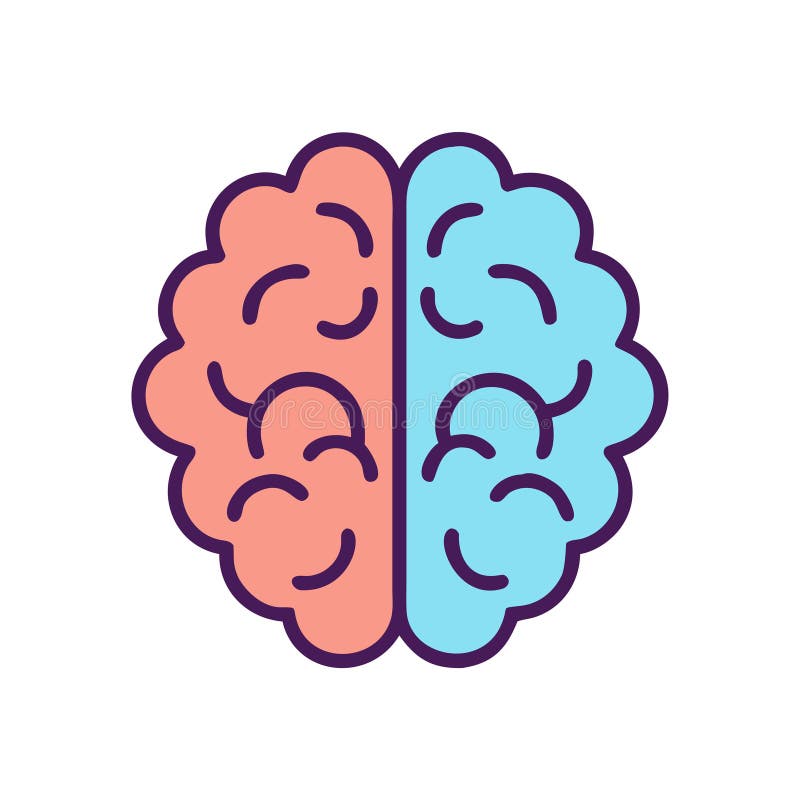 Educational Brain Icon Design Stock Vector - Illustration of graphic ...