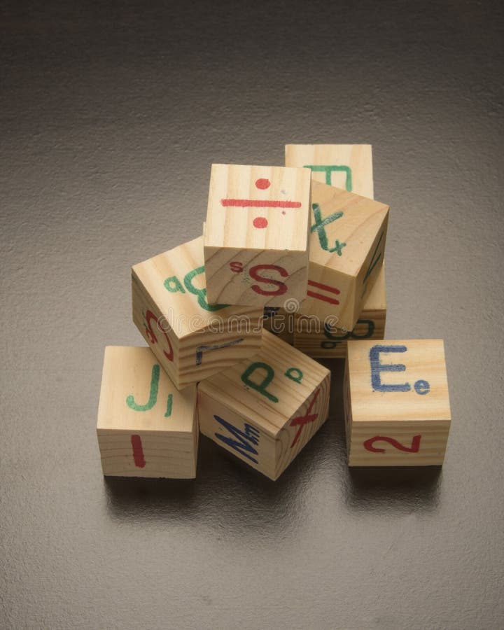 Educational Building Blocks Stock Image - Image of word, elementary ...