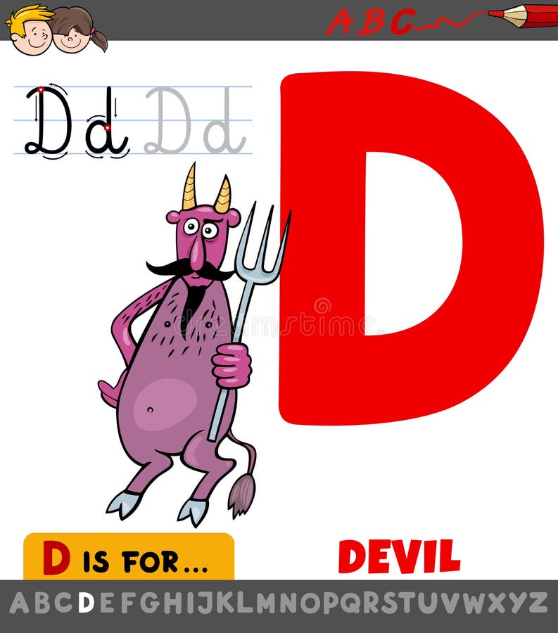 Letter D Devil Stock Illustrations – 30 Letter D Devil Stock ...