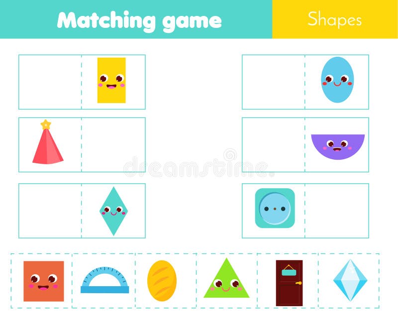 Rectangle Form Objects. Handwriting Practice. Geometric Shapes for Kids ...