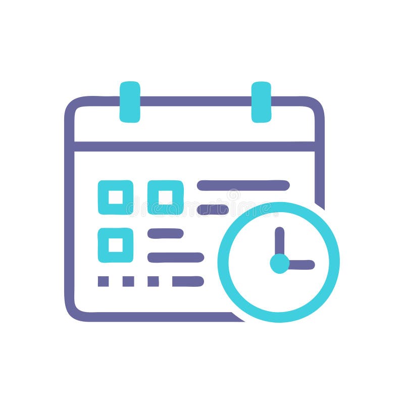 Educational Class Timetable Icon Stock Vector - Illustration of class ...