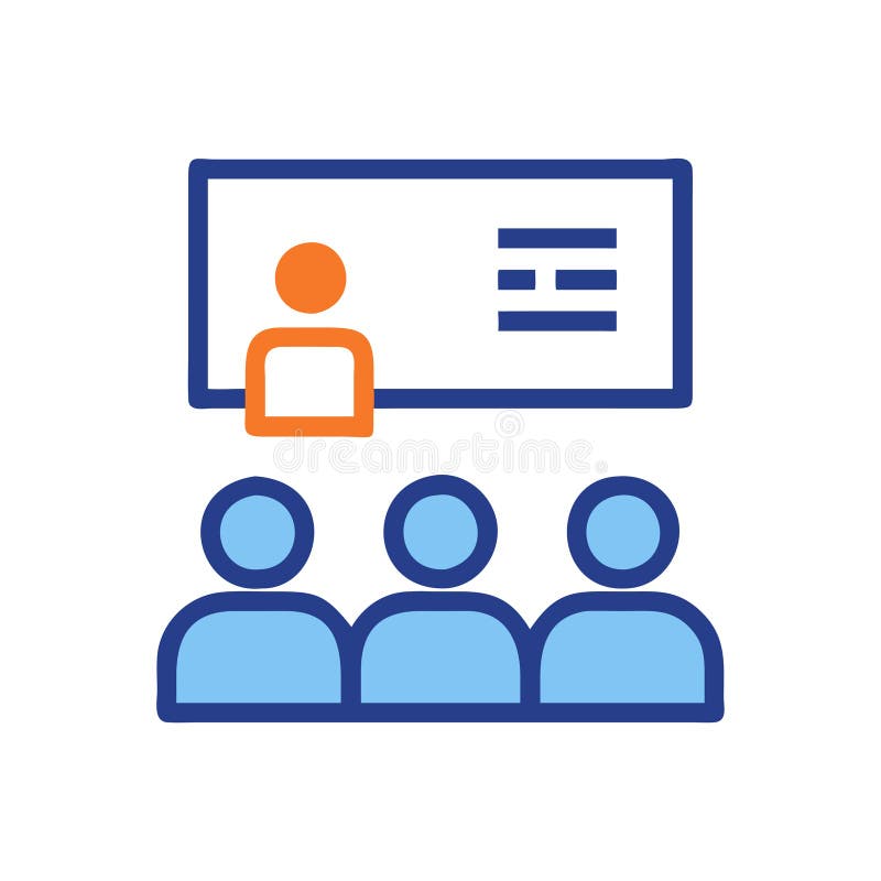 Educational Classroom Icon stock vector. Illustration of student ...