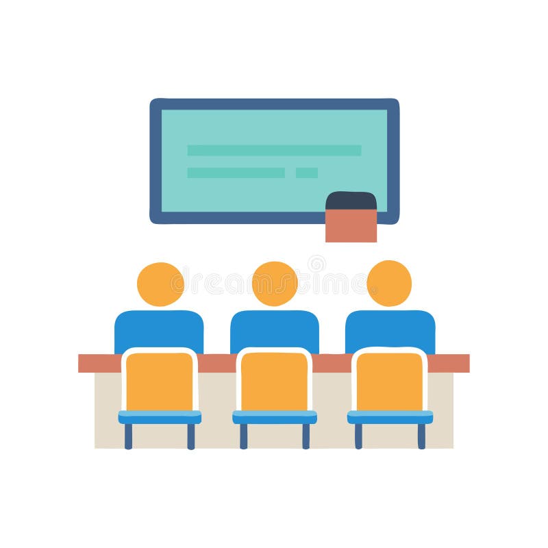 Educational Classroom Icon stock vector. Illustration of online - 351933793