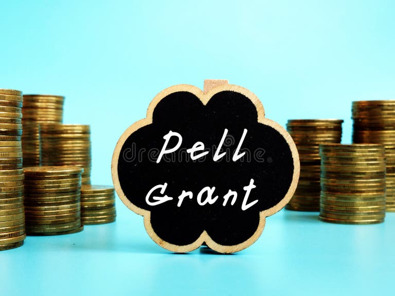 Educational Concept about Pell Grant with Phrase on the Sheet Stock ...